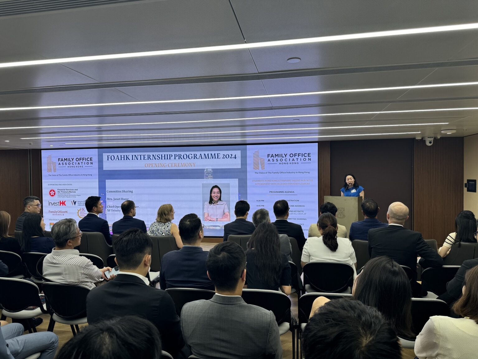 NF Trinity Speaks at FOAHK Internship Program Opening – Nan Fung Trinity